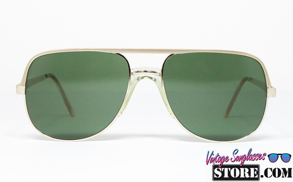 Luxottica 145 GEP-18K GOLD PLATED Aviator sunglasses