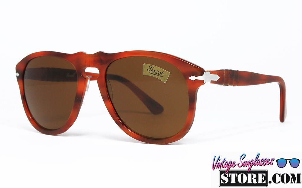 Persol RATTI 649-4 97 Tortoise-Silver aviator sunglasses