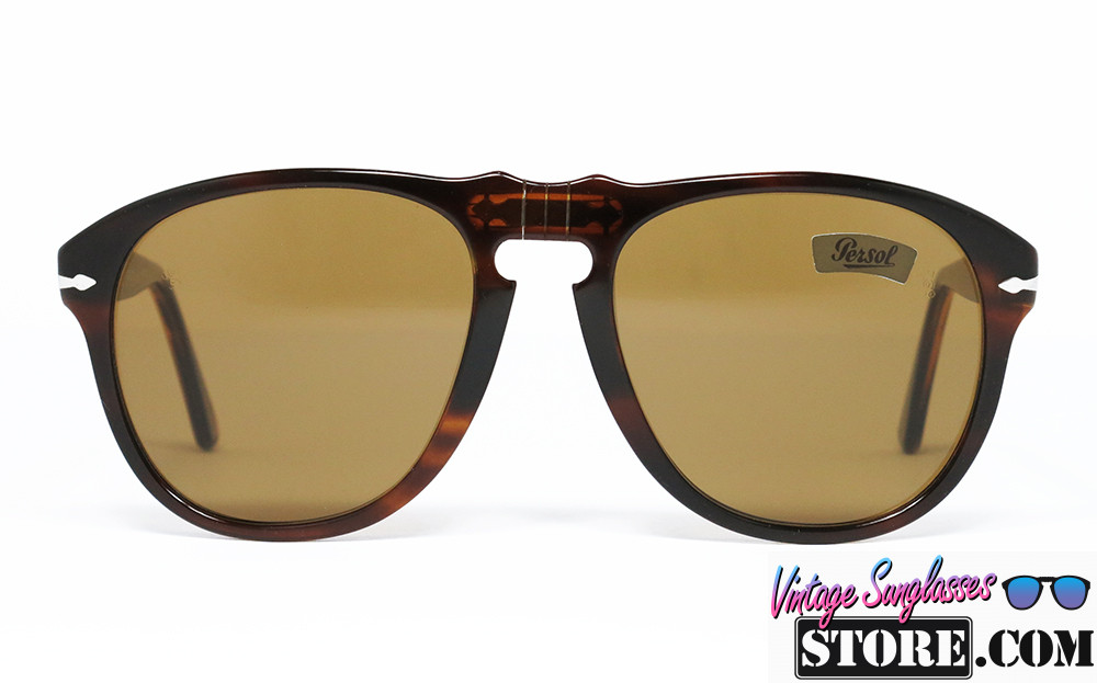 Persol RATTI 649-5E 44 Dark Tortoise-Silver sunglasses