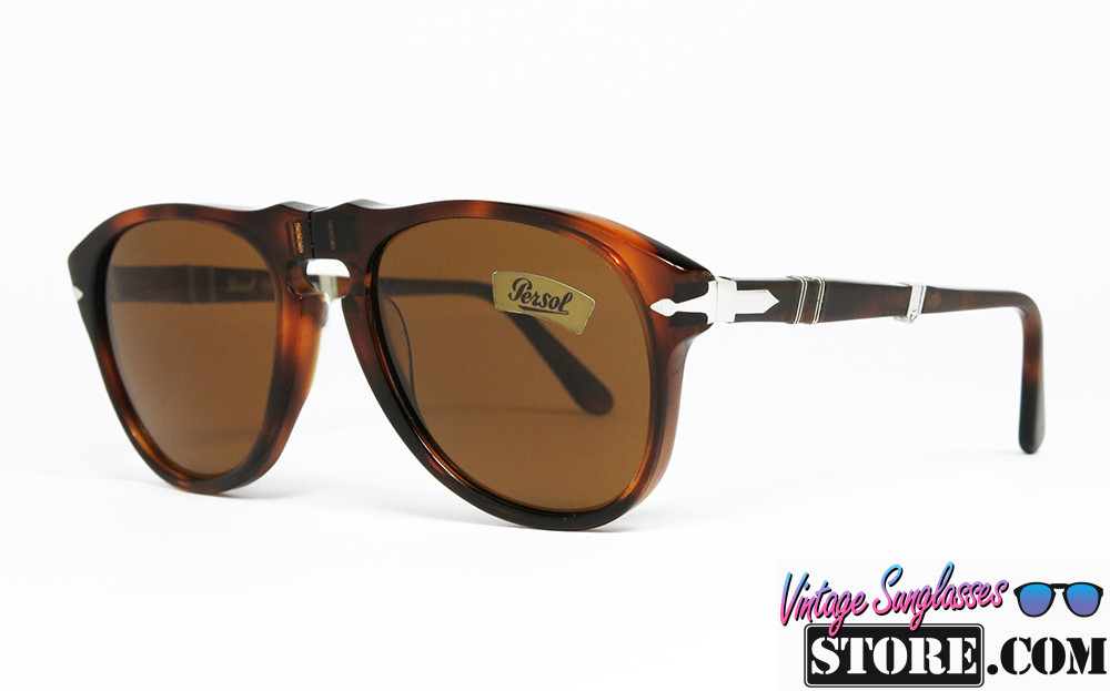 Persol RATTI 806/50F col. 94 FOLDING Tortoise-Silver Aviator sunglasses